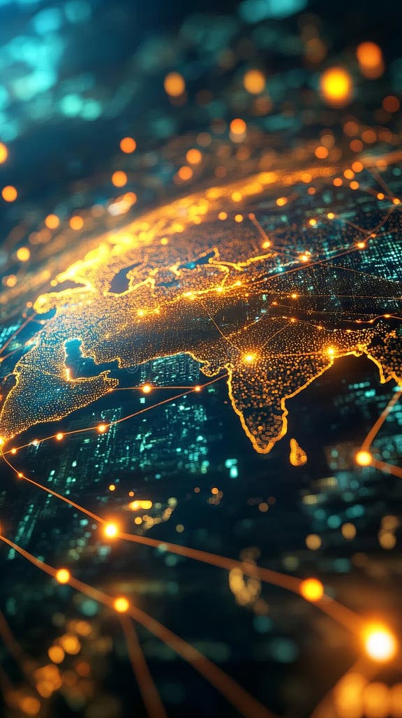 Illuminated Global Network: Digital Connectivity and Technological ...