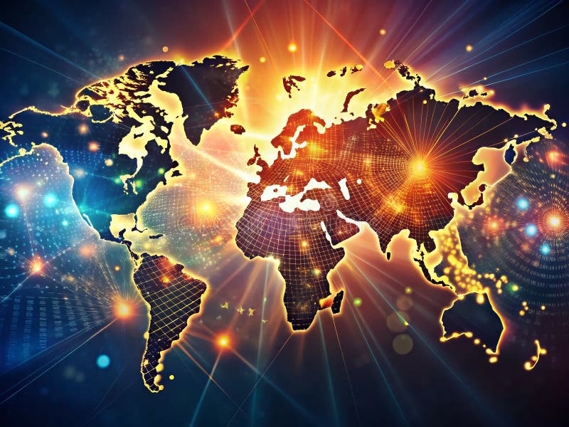 Illuminated Global Network a Stunning Visualization of ...