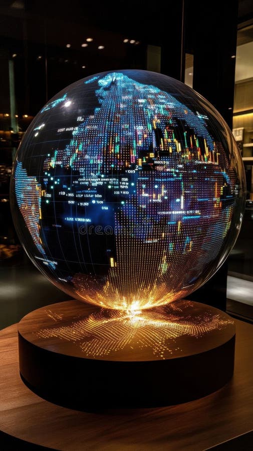 Illuminated Globe, a Visual Representation of Global Interconnectedness ...