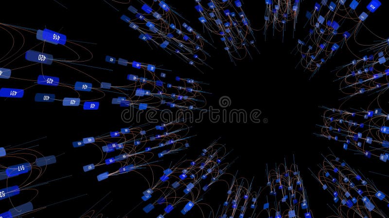 Illuminated Glowing Graphic Element Shape Particles Background Stock ...