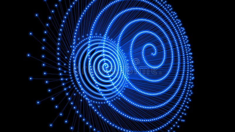 Illuminated Glowing Graphic Element Shape Particles Background Stock ...