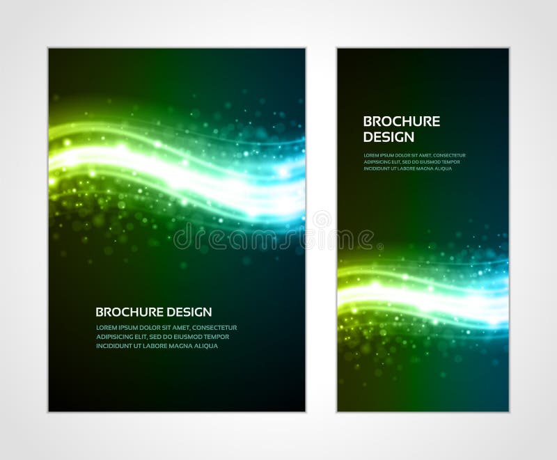 Illuminated Green Gradient Cyber Wave Glow Dust Particles Digital Flow ...