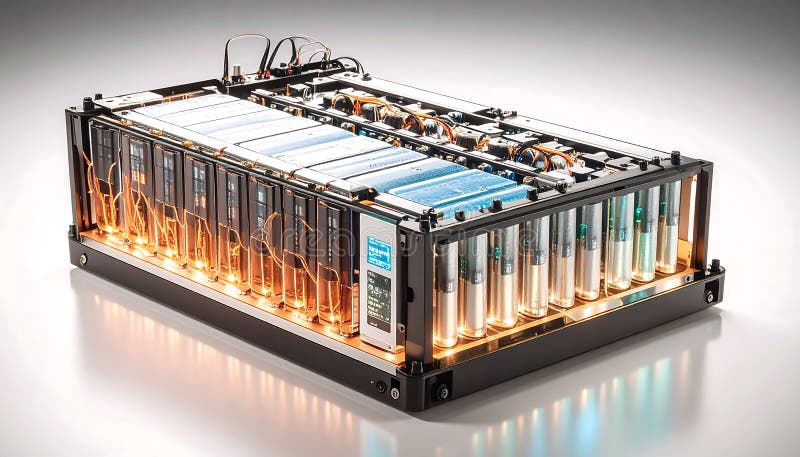 High Energy Battery Cells Stock Illustrations – 221 High Energy Battery ...