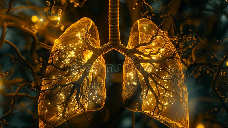 Illuminated Human Lungs with Intricate Branching Network of Lights ...