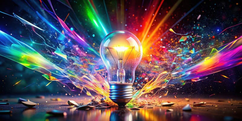 Illuminated Ideas a Burst of Colorful Energy and Inspiration ...