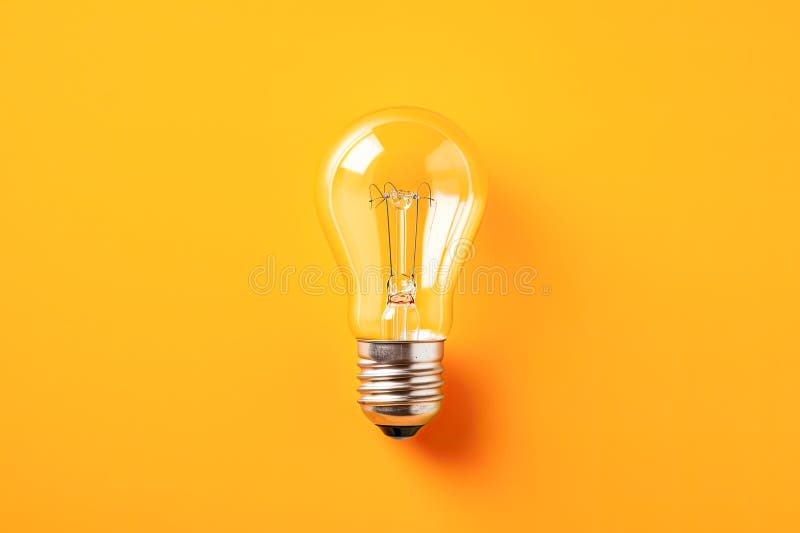 Illuminated Inspiration, Light Bulb Symbolizes the Birth of an Idea ...