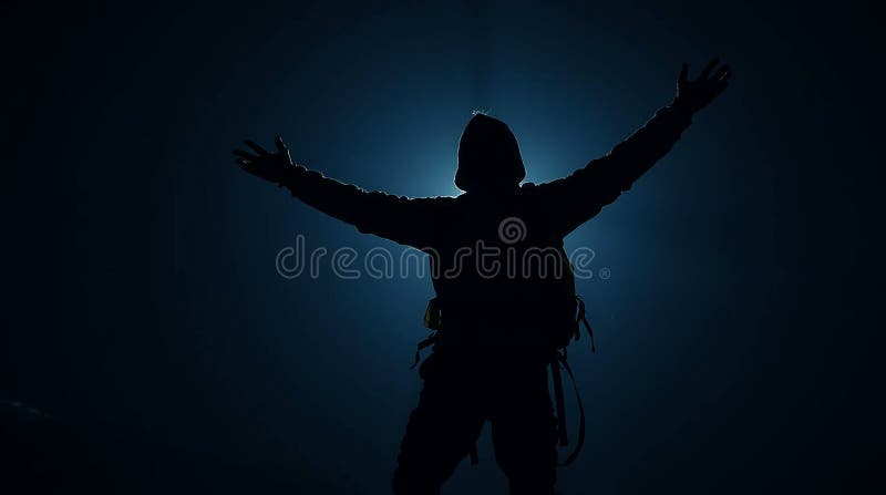 Illuminated by Intense Dramatic Lighting and High Stock Illustration ...