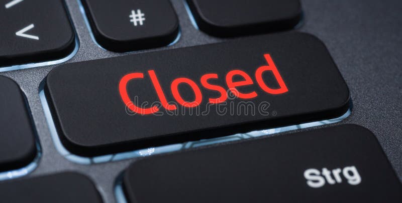 Illuminated Keyboard with a Labeled Key - Closed Stock Photo - Image of ...