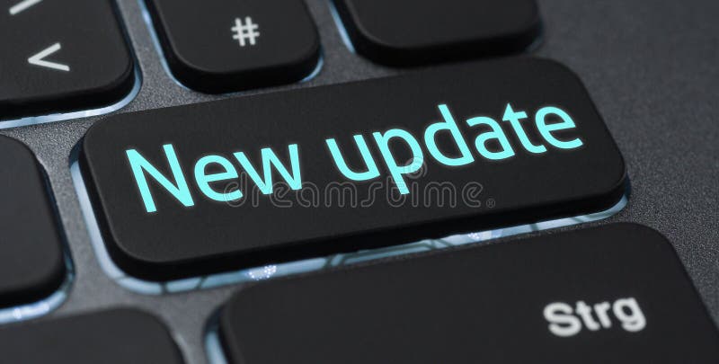 Illuminated Keyboard with a Labeled Key -- New Update Stock Photo ...