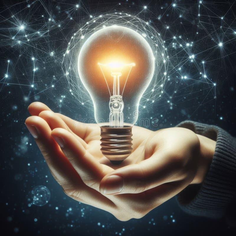 Illuminated Light Bulb Concept Stock Image - Image of invention ...