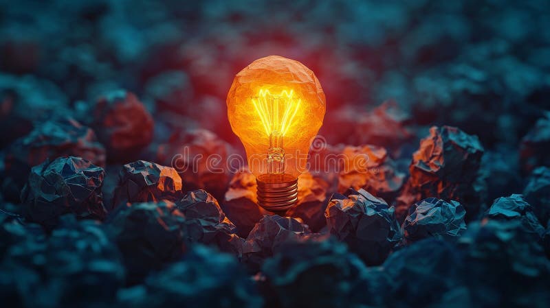 Illuminated Bulb Rocks Glowing Background Stock Photos - Free & Royalty ...