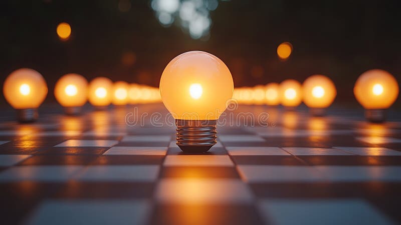 Illuminated Light Bulb, Leading Path, Forest Background, Ideas on ...