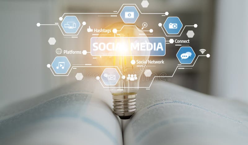 Light Bulb Open Book Graphic Representing Awareness Stock Photos - Free ...