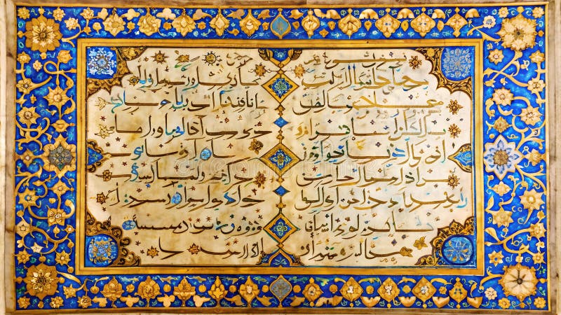 Arabic Illuminated Manuscript Stock Illustrations – 33 Arabic ...