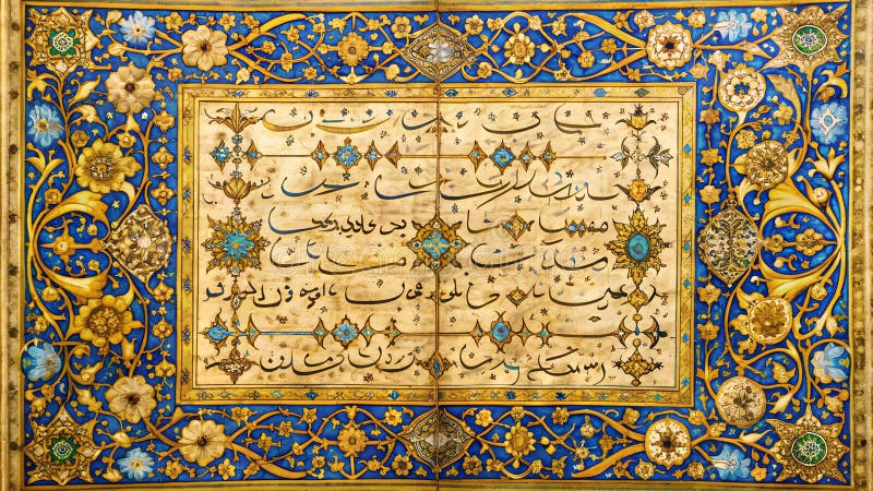 Arabic Illuminated Manuscript Stock Illustrations – 33 Arabic ...