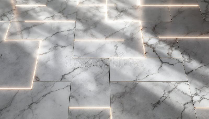 Illuminated Marble Floor: a Study in Light and Texture Stock ...