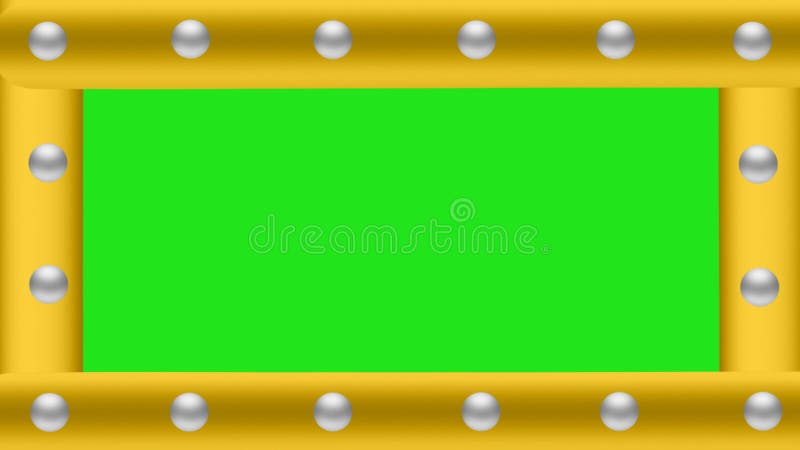 Illuminated Marquee Sign with Green Screen Stock Video - Video of ...