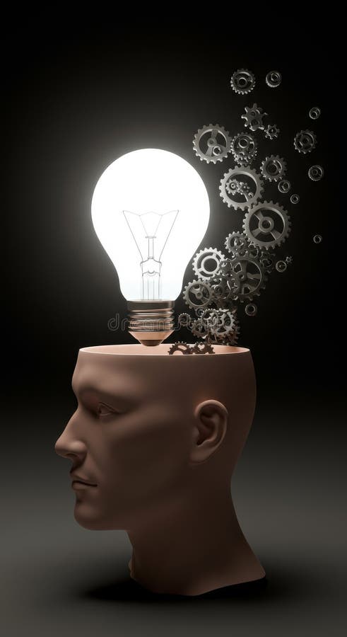 Illuminated Mind Gears of Innovation a Bright Idea Ignites Innovation ...