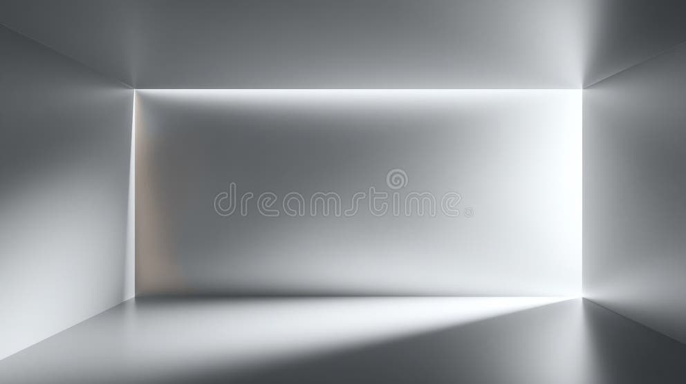 Illuminated Minimalist Interior: a Study in Light and Shadow. the ...