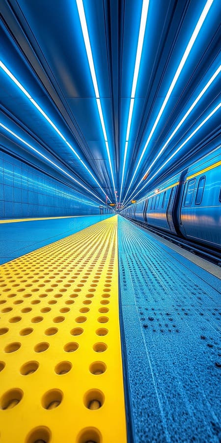 Yellow Line Train Platform Stock Illustrations – 511 Yellow Line Train ...