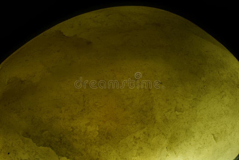 Illuminated Moon-shaped Stone Stock Photo - Image of granite, green ...