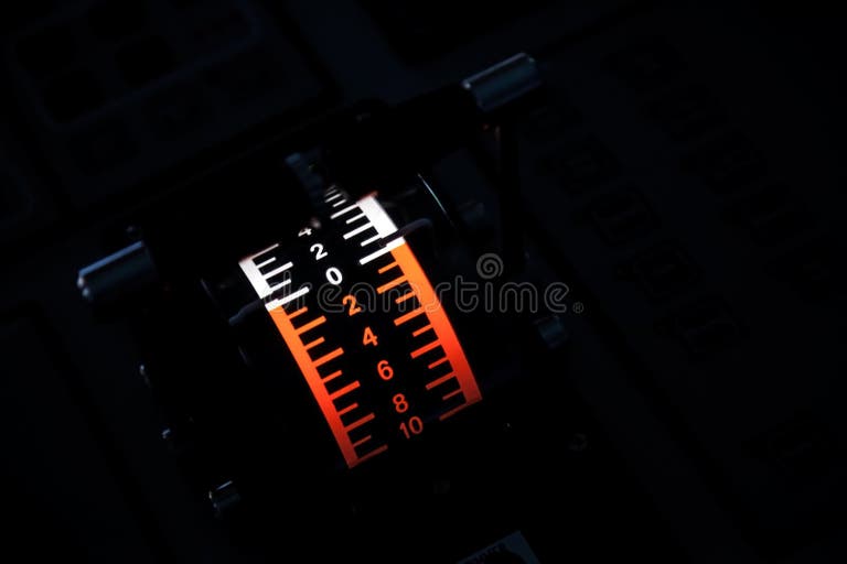 Illuminated Nautical Accelerator Scale Stock Image - Image of equipment ...