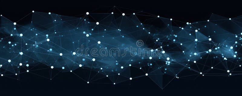 Illuminated Network Communication Pattern in the Dark AI Generated ...