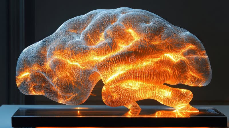 Luminous Ai Brain Sculpture Stock Photos - Free & Royalty-Free Stock ...