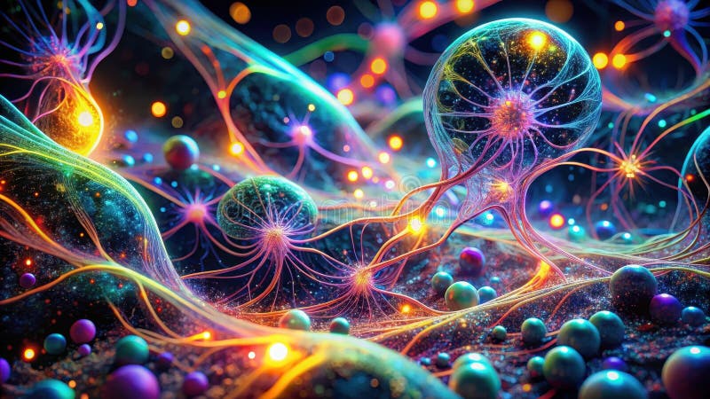 Illuminated Neural Network a Symphony of Light and Connection in an ...