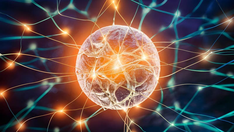 Illuminated Nexus of Neural Connections. Concept Neuroscience, Brain ... Illuminated Nexus of Neural Connections. Concept Neuroscience, Brain ...