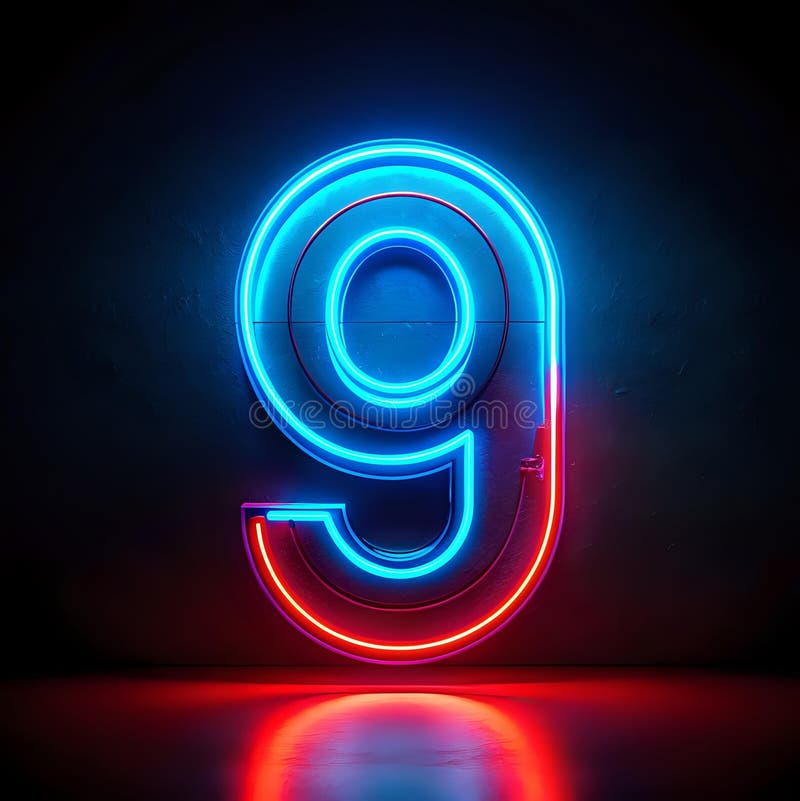 A Neon Glow in the Dark stock illustration. Illustration of darkness ...