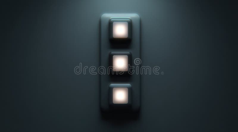 Illuminated Panel: Abstract Minimalist Digital Interface. Sleek, Dark ...