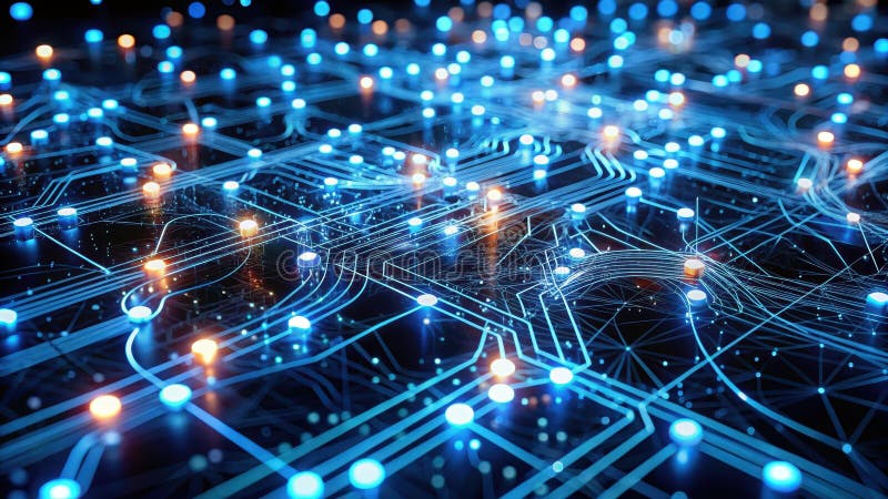Abstract Representation of Data Flow in a Global Cloud Network Generative AI Stock Image - Image ...
