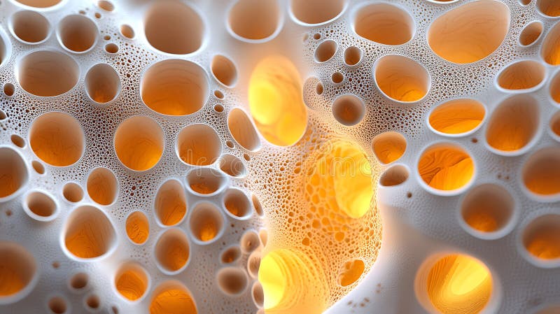 Illuminated Porous Ceramic Structures Stock Illustrations – 4 ...