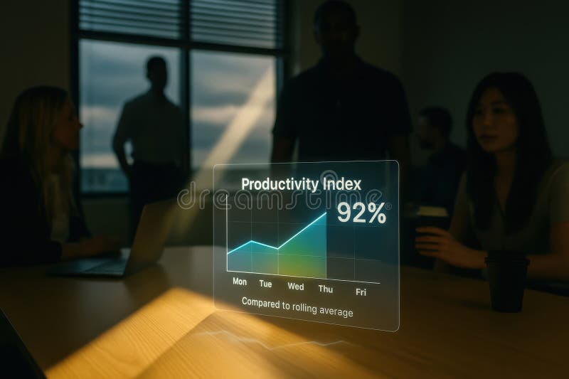 Illuminated Productivity Graph Reflecting Team Performance in Moody ...