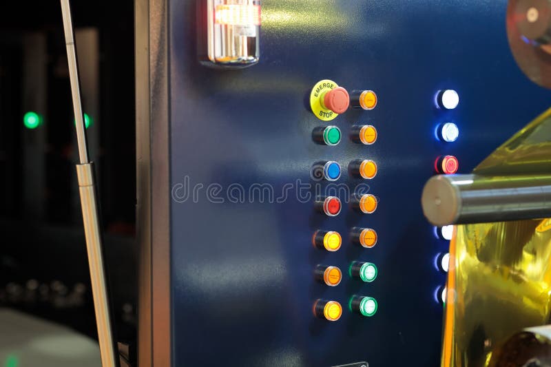 Control Panel of CNC Router Stock Image - Image of keypad, light: 85577213