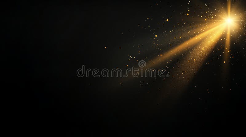 Illuminated Rays Pierce through the Darkness, Casting a Magical Glow ...