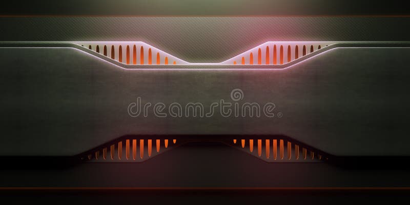 Illuminated Red Panel Front Stock Illustration - Illustration of ...