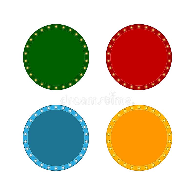 Illuminated retro frame stock vector. Illustration of hollywood - 305025876