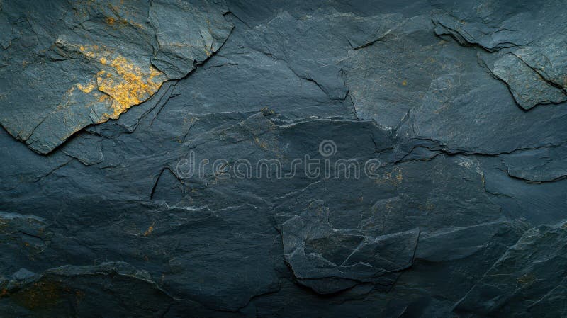 Illuminated Rock Wall Texture, Yellow Light and Shadow Play on Stone ...