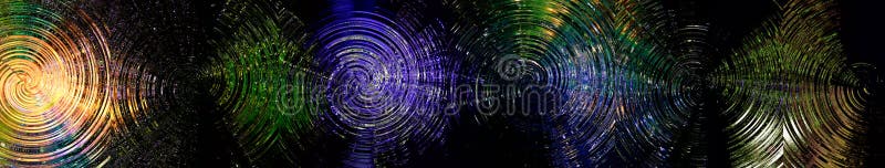 Illuminated Round Shaped Grooved Glass-panels #2 Stock Photo - Image of ...