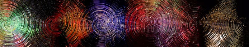 Illuminated Round Shaped Grooved Glass-panels #1 Stock Photo - Image of ...