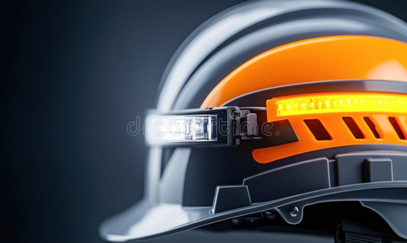 Illuminated Safety Helmet stock image. Image of electrical - 367820655