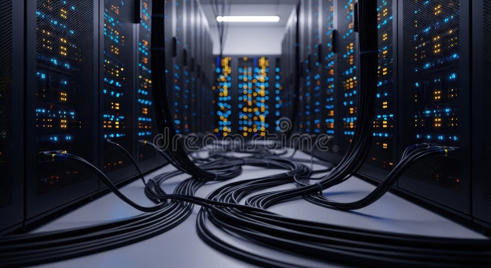 Dense Network Cables Stock Illustrations – 325 Dense Network Cables ...