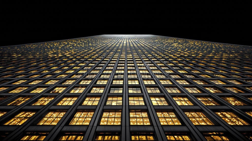 Illuminated Skyscraper Windows Stock Illustrations – 5,140 Illuminated ...