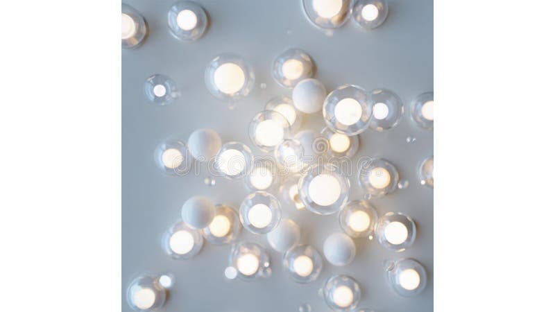 Illuminated Spheres Create a Captivating Cluster of Light and Shadow ...