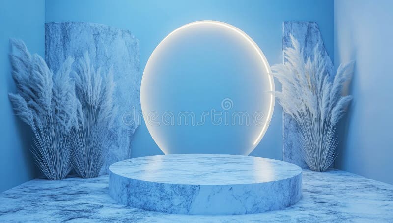 The Illuminated Stage Setup of a Modern Studio Image Display Embodies a ...