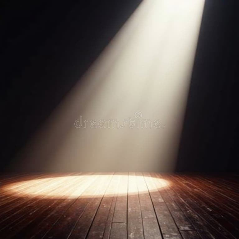Illuminated Stage, Stark Shadows, Empty Spotlight , Dramatic Lighting ...