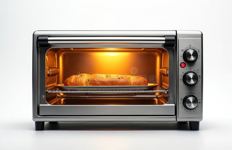 Illuminated Stainless Steel Toaster Oven with Convection Function on ...