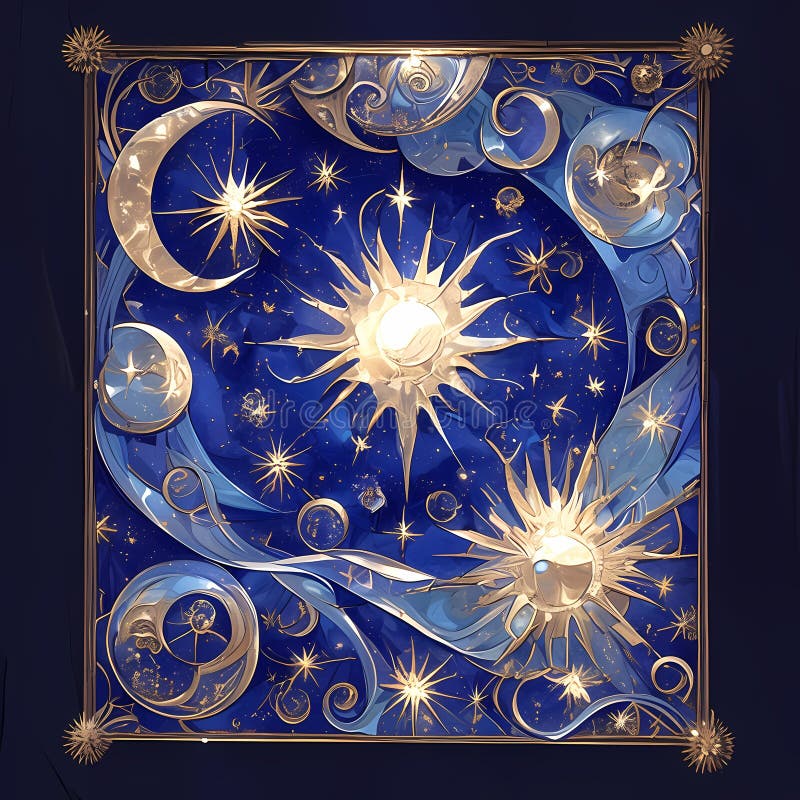 Illuminated by Stellar Brilliance: a Celestial Stained Glass Panel ...
